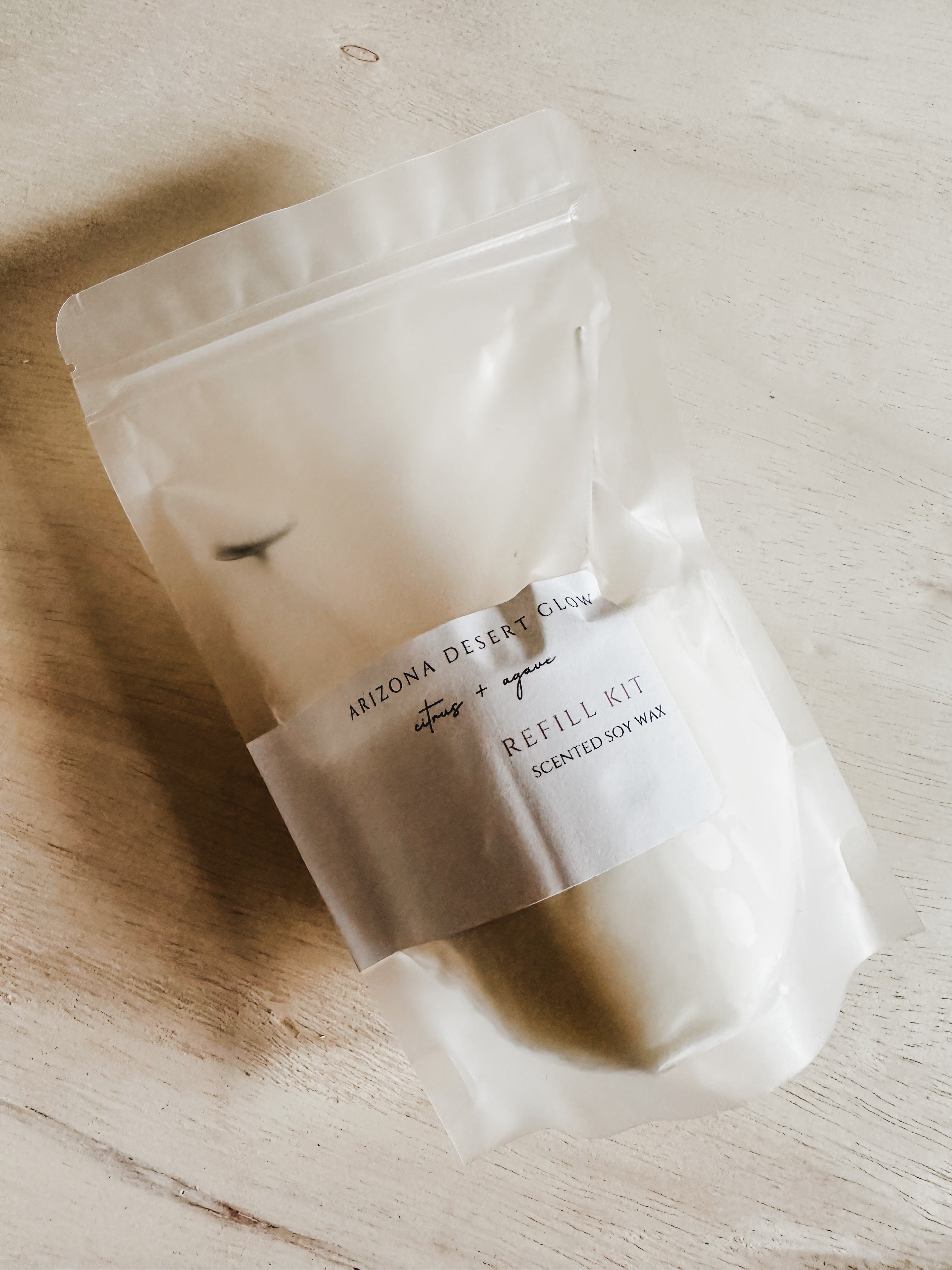 8oz Candle Refill Kit | Soy Wax Candle Refill Bag – Arizona Desert Glow