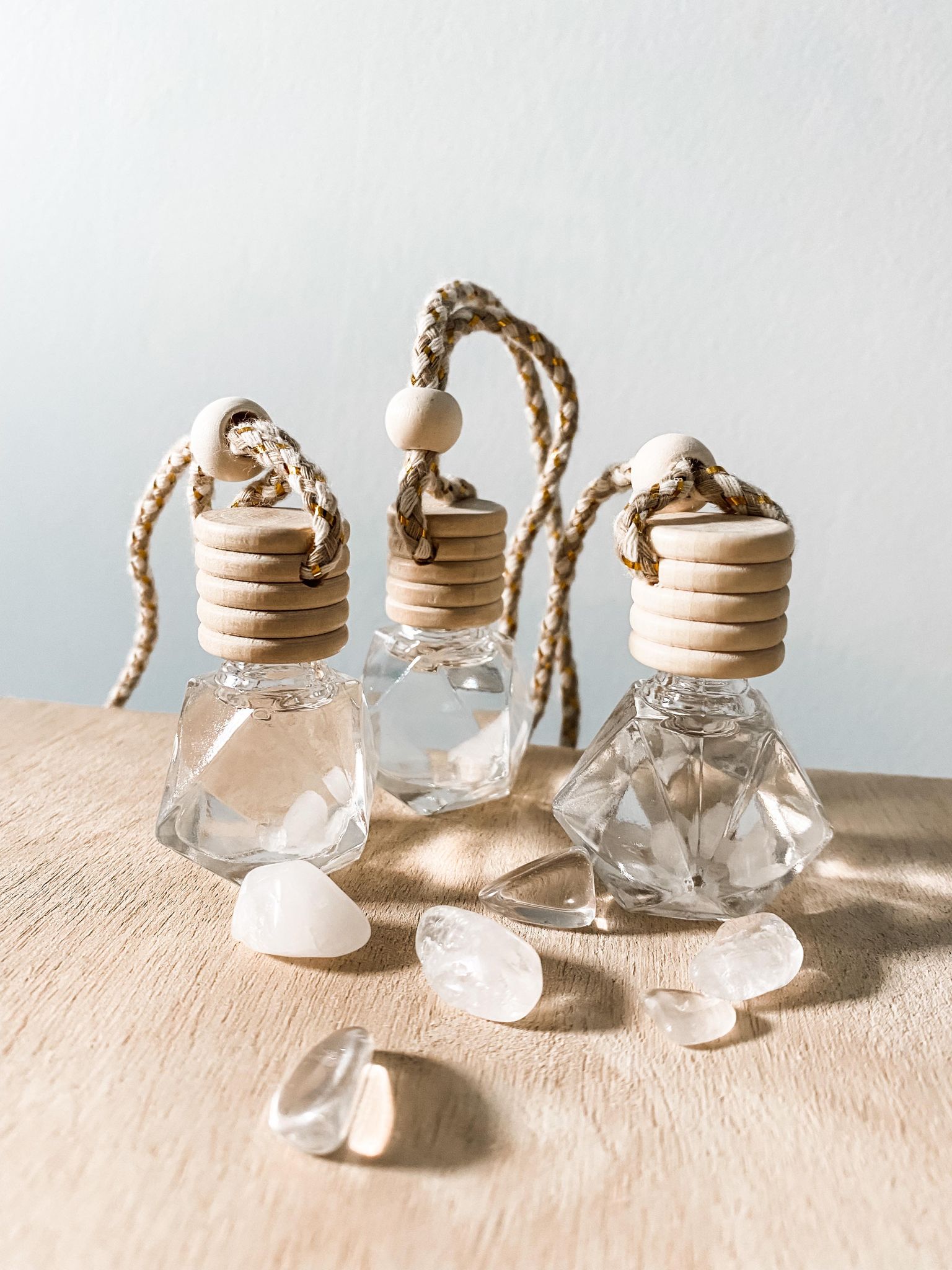 Crystal Clear Quartz Car Diffusers – Arizona Desert Glow